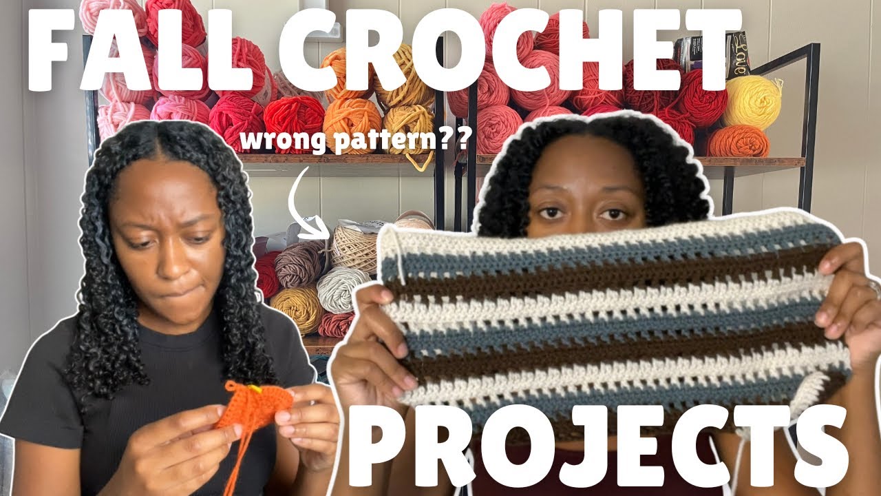Fall Crochet Vlog 🧶🍁 | failed sweater??, fall decor + amigurumi - YouTube