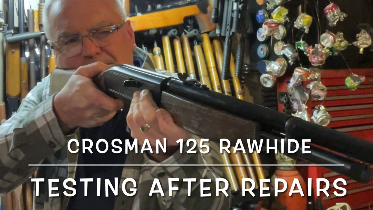 Crosman 125 Rawhide single stroke pneumatic BB repeater. Testing after ...