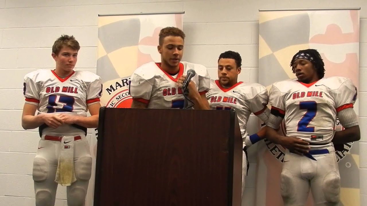 Old Mill football David Marrocco, Noah Fitzgerald, James Venerable and ...