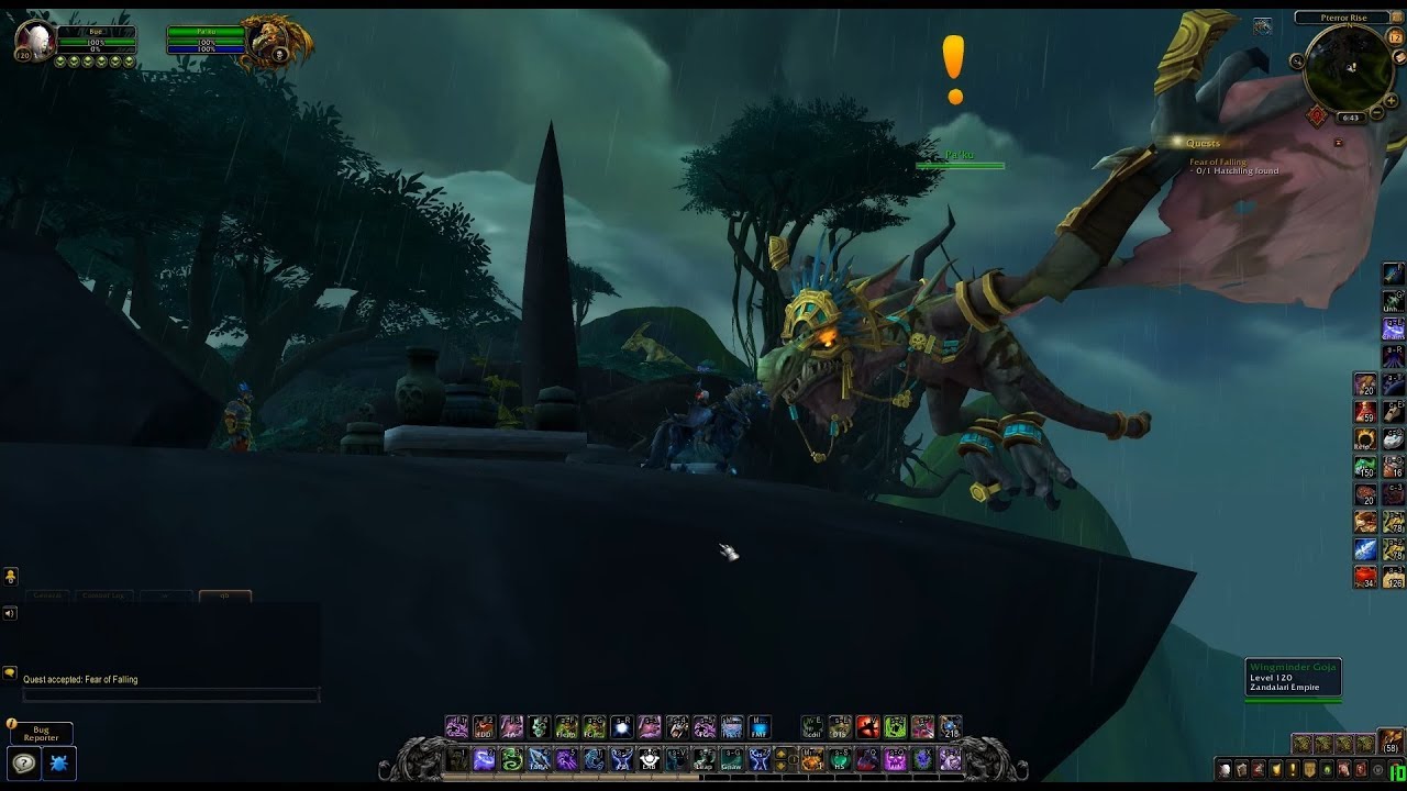 WoW BFA quest - Fear of Falling - YouTube