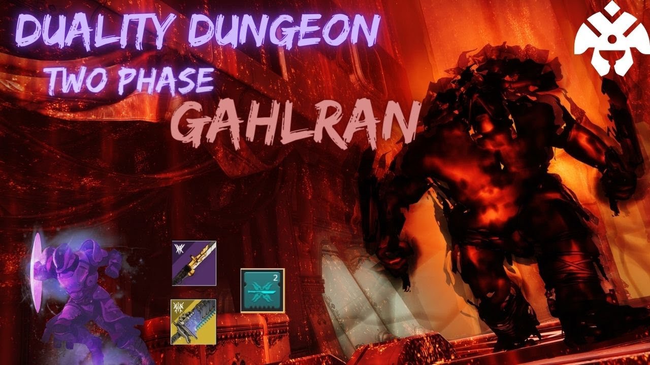 Solo Two Phase Gahlran Titan Duality Dungeon Destiny 2 Season of the ...