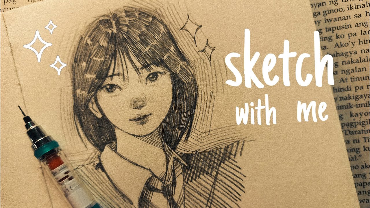 sketch with me (drawing process) - YouTube