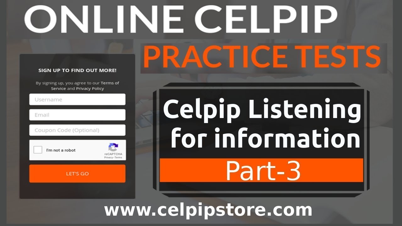 Celpip Listening Test Part 3: Listening for information Sample 2 - YouTube