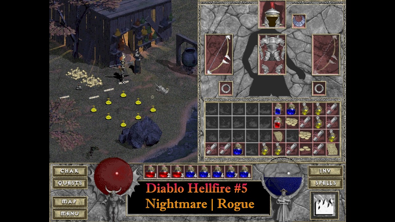 Diablo Hellfire #5 — Nightmare | Rogue | Quest Na-Krul — Без смертей ...