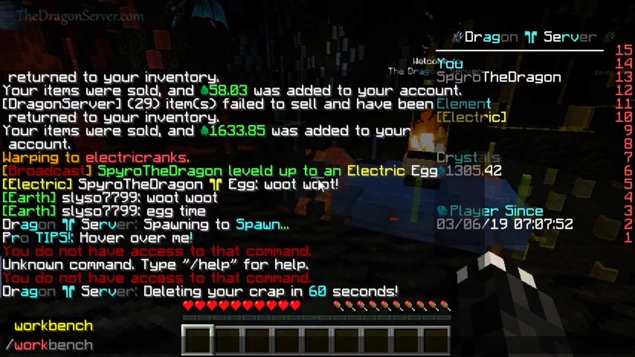 IP: TheDragonServer.com - MineCraft Java 1.15 - YouTube