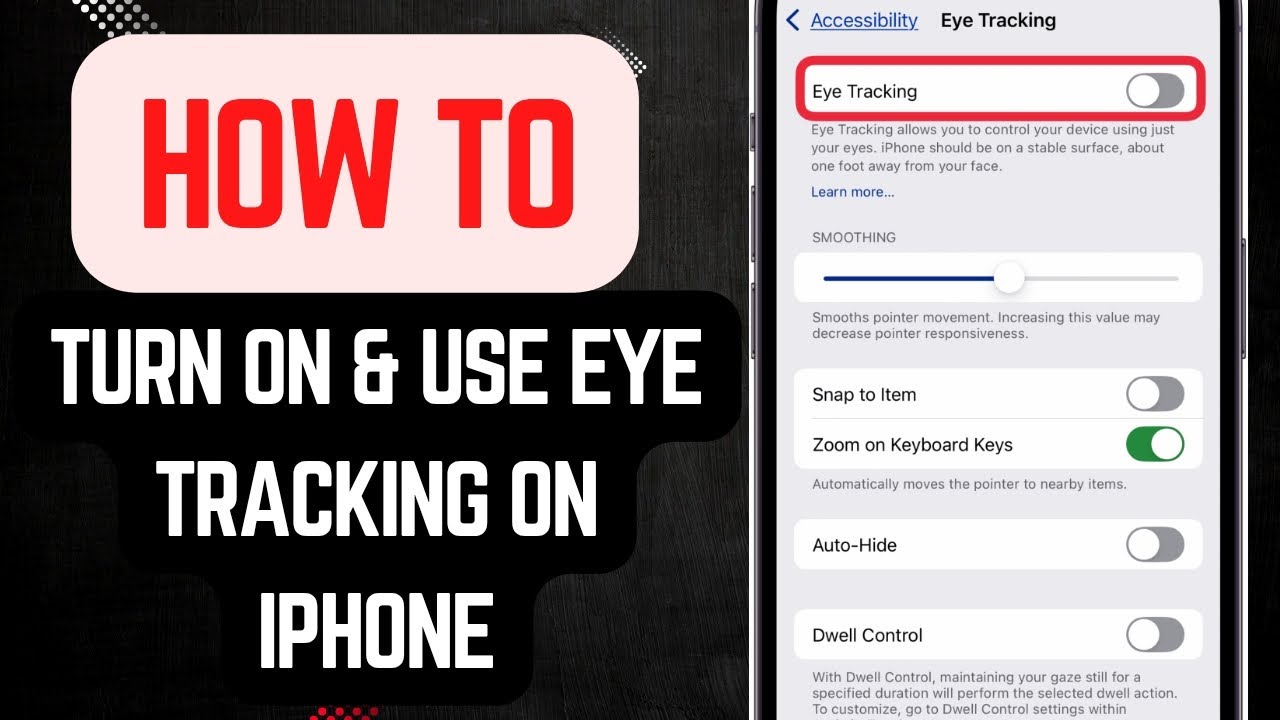 How to Turn on & Use Eye Tracking on iphone - YouTube