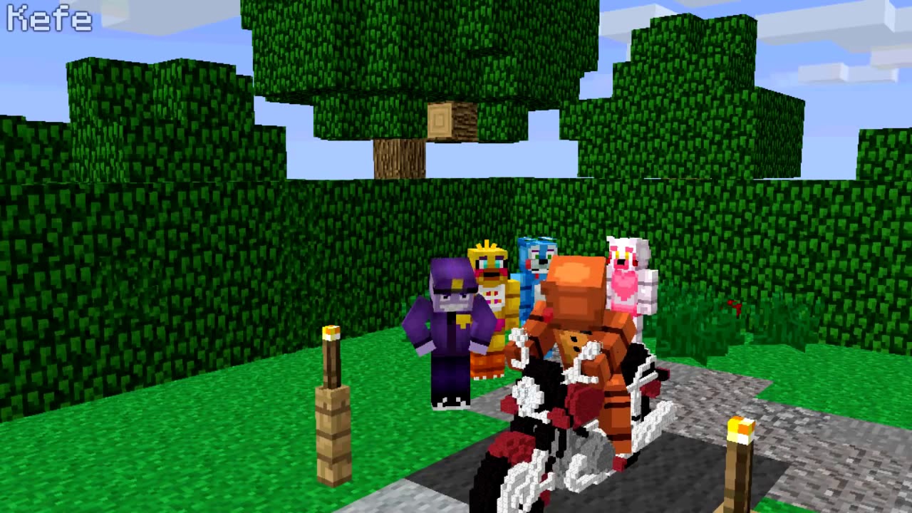 FNAF Monster School: Motorcycle Circuit! - Minecraft Animation - YouTube