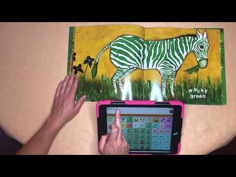 AAC modelling reading “Green” using Saltillo’s Touch Chat - YouTube