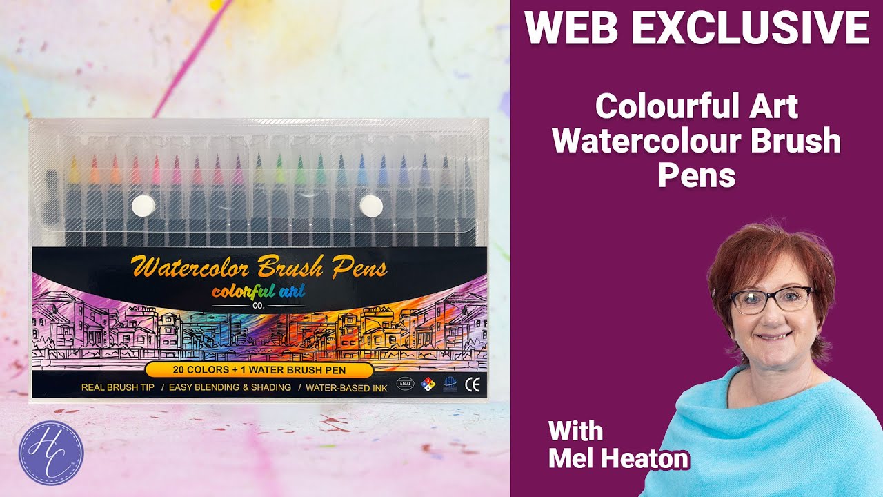 Watercolour with this incredible Brush Pens from Colourful Art ...