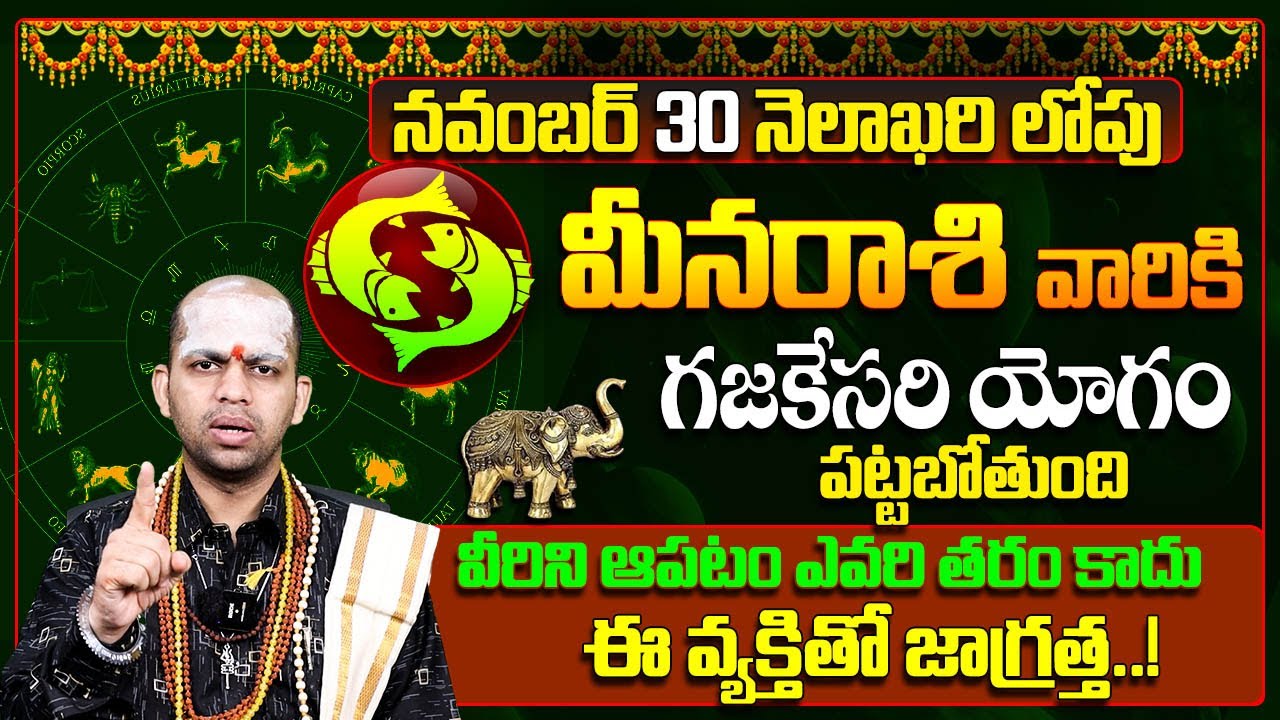 Meena Rasi November 2025 Telugu |November 2025 Meena Rasi |Pisces ...