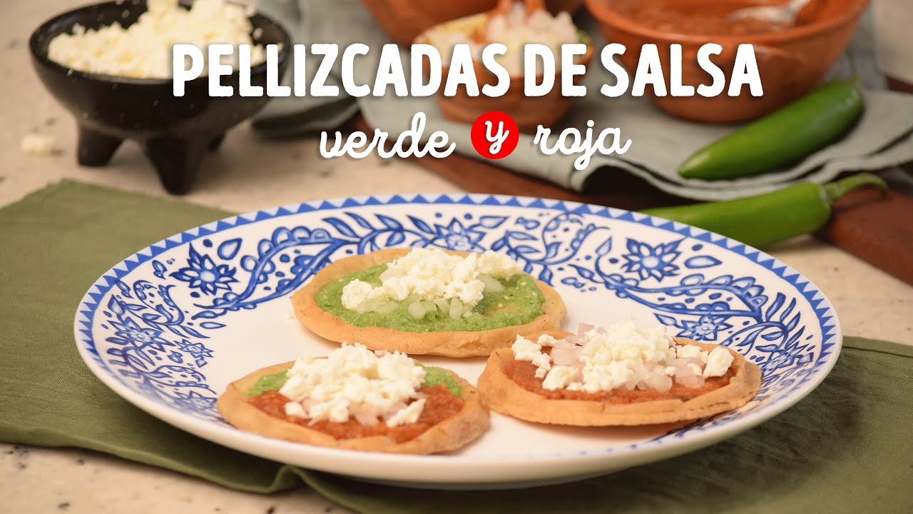 Pellizcadas veracruzanas de salsa roja y verde | Receta de picadas o ...