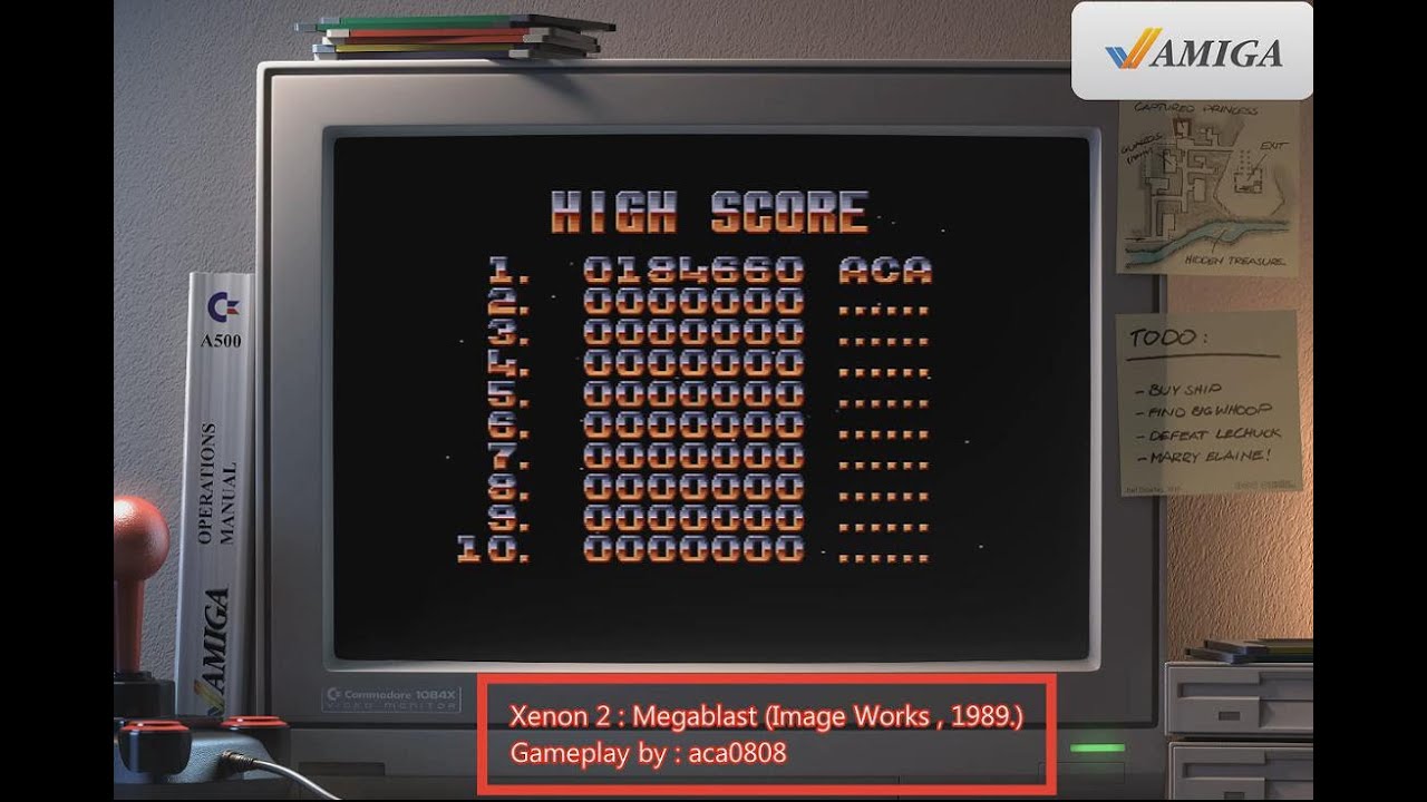COMMODORE AMIGA # XENON 2 : MEGABLAST (IMAGE WORKS , 1989.) # 184.660 PTS. # GAMEPLAY # - YouTube