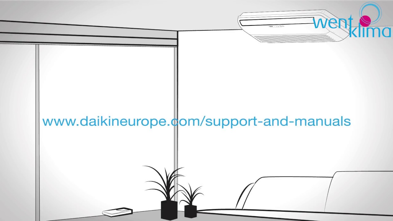 Daikin FLXS-B, instrukcja pilota klimatyzatora przypodłogowo-przysufitowego - YouTube