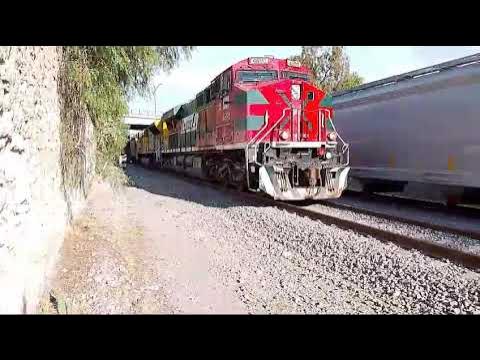 RTOMX Y QVCGC encuentro de trenes Maquinas FXE 4512 FXE 4519 FXE 4008 FXE 4690 EMDX 7207 FXE ...