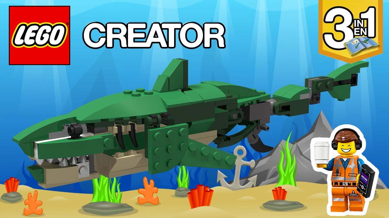 🔥LEGO Creator Megalodon SET 31058 Alternate🔥 Speed Build 3D - YouTube