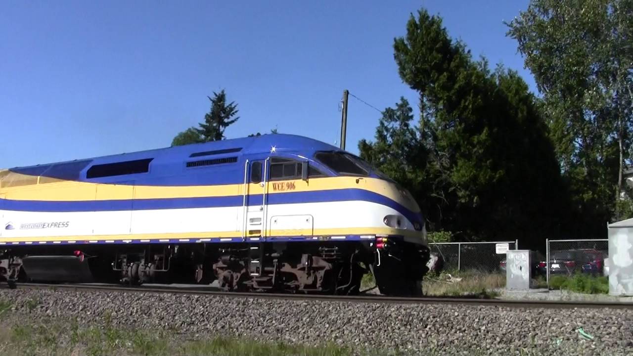 The West Coast Express WCE 906 East At Maple Meadows BC - YouTube