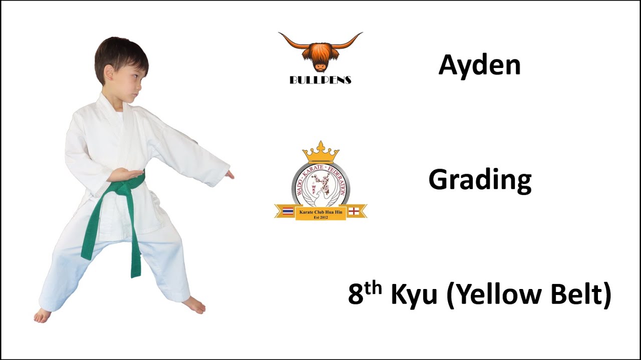 Ayden Challenges His 8th Kyu (Yellow Belt) - YouTube