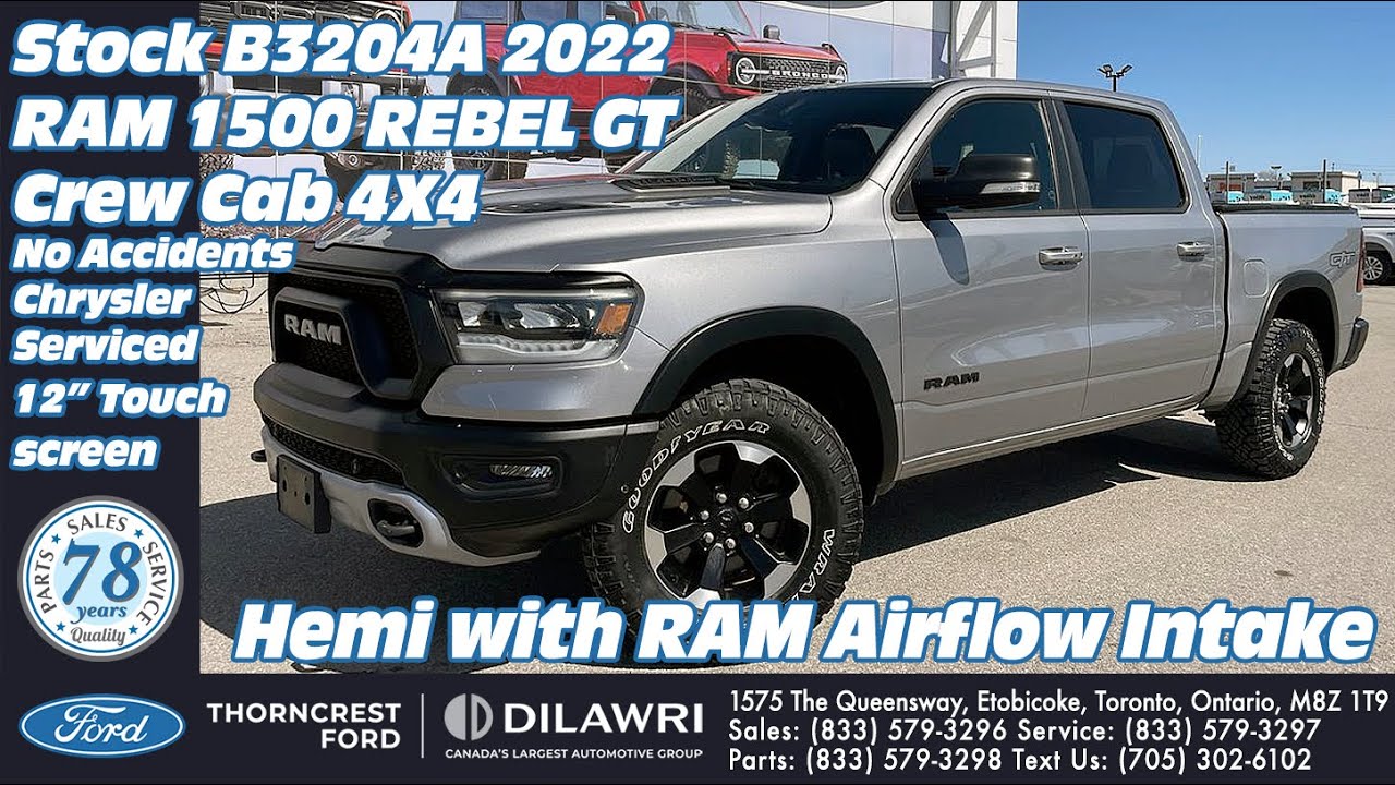 2022 RAM 1500 Crew Cab 4x4 Rebel GT No Accidents 1Own Chrysler Serv at ...