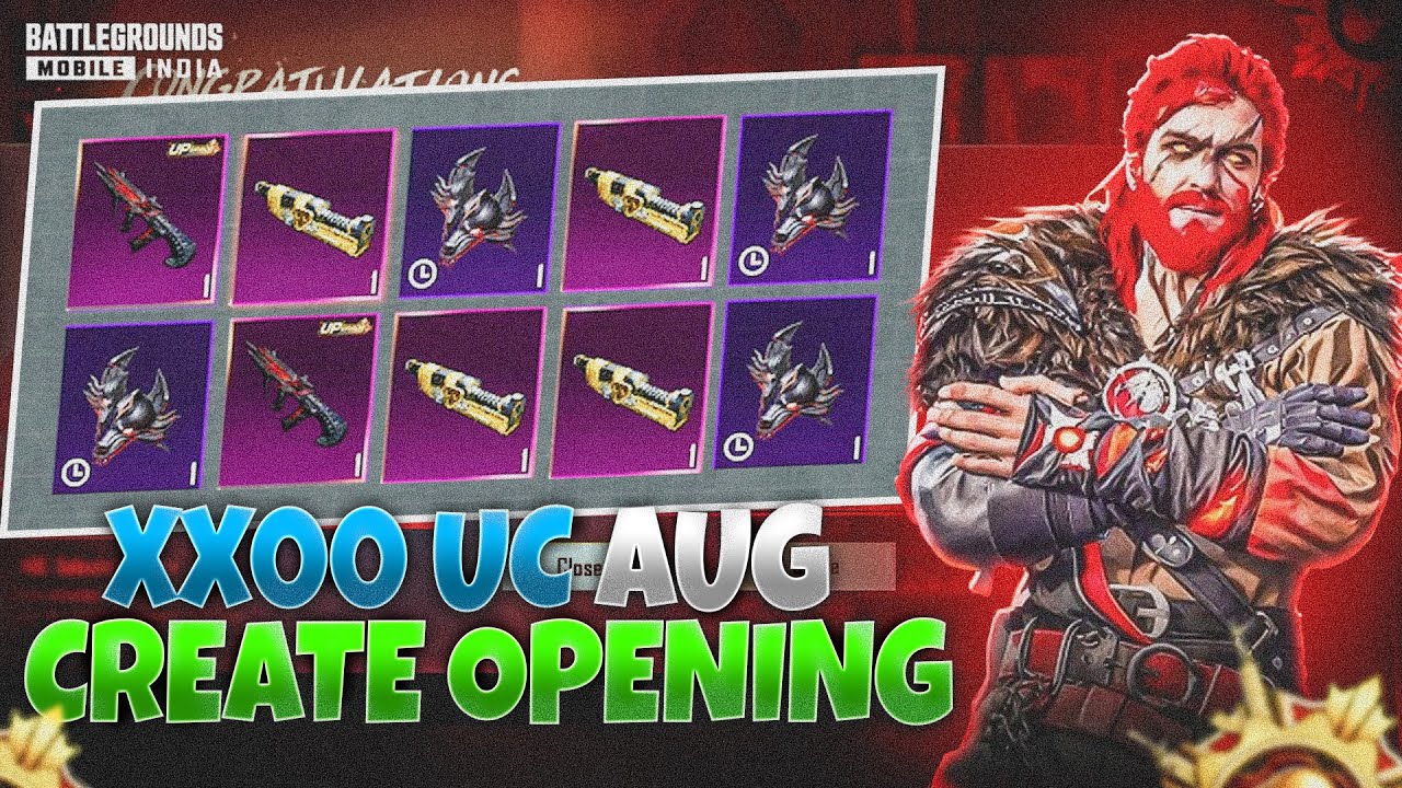 NEW WEREWOLF SET CREATE OPENING & UPGRADING NEW AUG SKIN | BGMI NEW ...