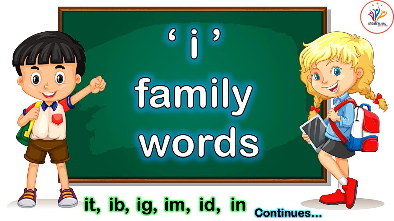 CVC Words | i family words | ip family words | i family words with ...