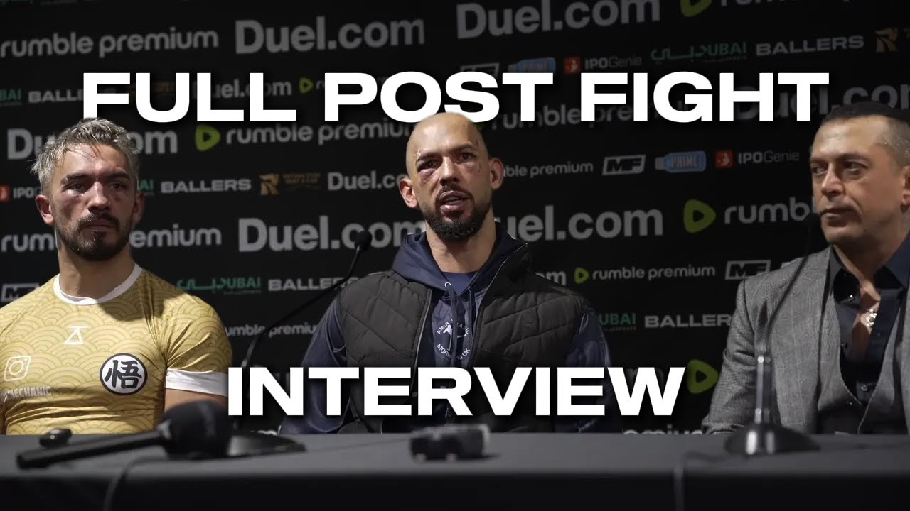 ANDREW TATE FULL POST FIGHT PRESS CONFERENCE - YouTube