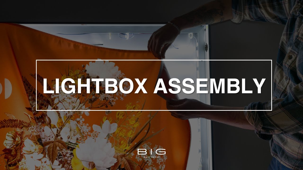 Lightbox Assembly Guide: Step by Step Setup for Backlit Wall Art - YouTube