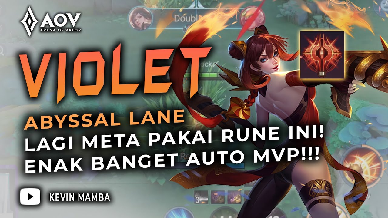 VIOLET ABYSSAL LANE PAKAI RUNE INI META DI APL! | AoV | 傳說對決 | RoV ...