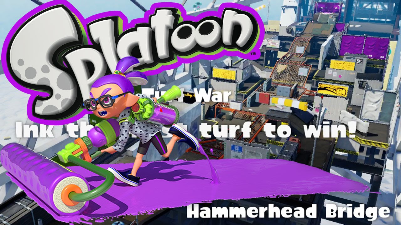 Splatoon - Hammerhead Bridge [Turf Wars] - Wii U Gameplay - YouTube