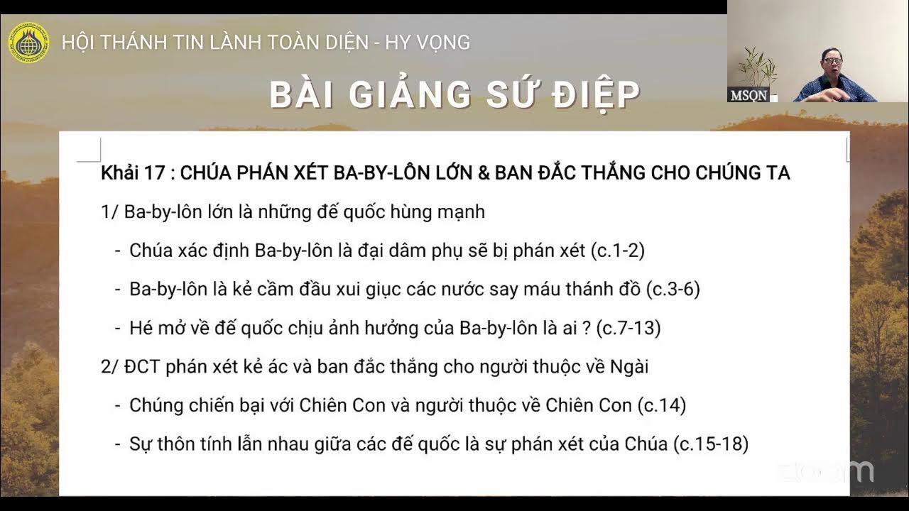 KHẢI HUYỀN 17: CHÚA PHÁN XÉT BA-BY-LÔN LỚN VÀ BAN ĐẮC THẮNG CHO CHÚNG TA - YouTube
