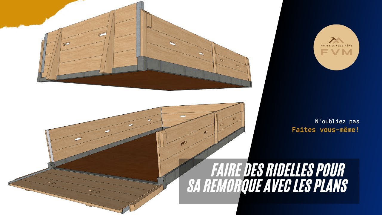 Comment faire des ridelles pour sa remorque +hayon de chargement ...