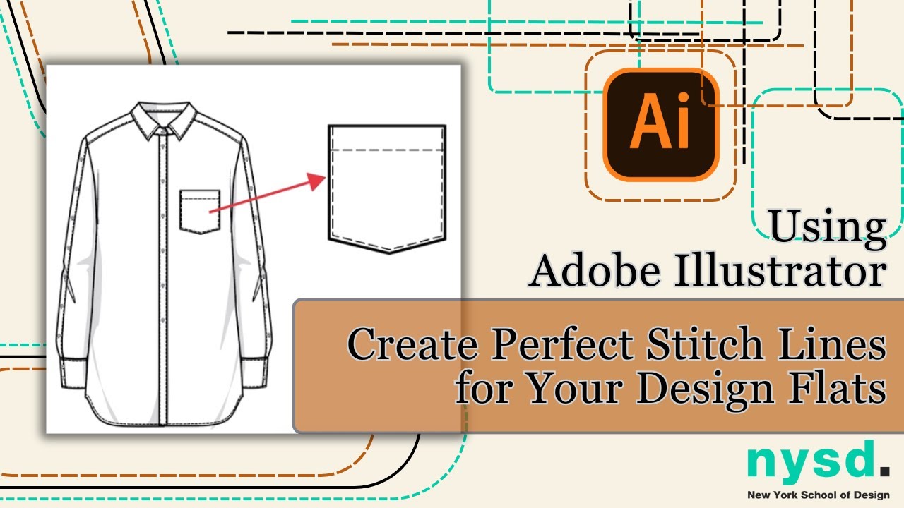 Digital Fashion Design | Ep 4: Adobe Illustrator Line Tool | Create ...