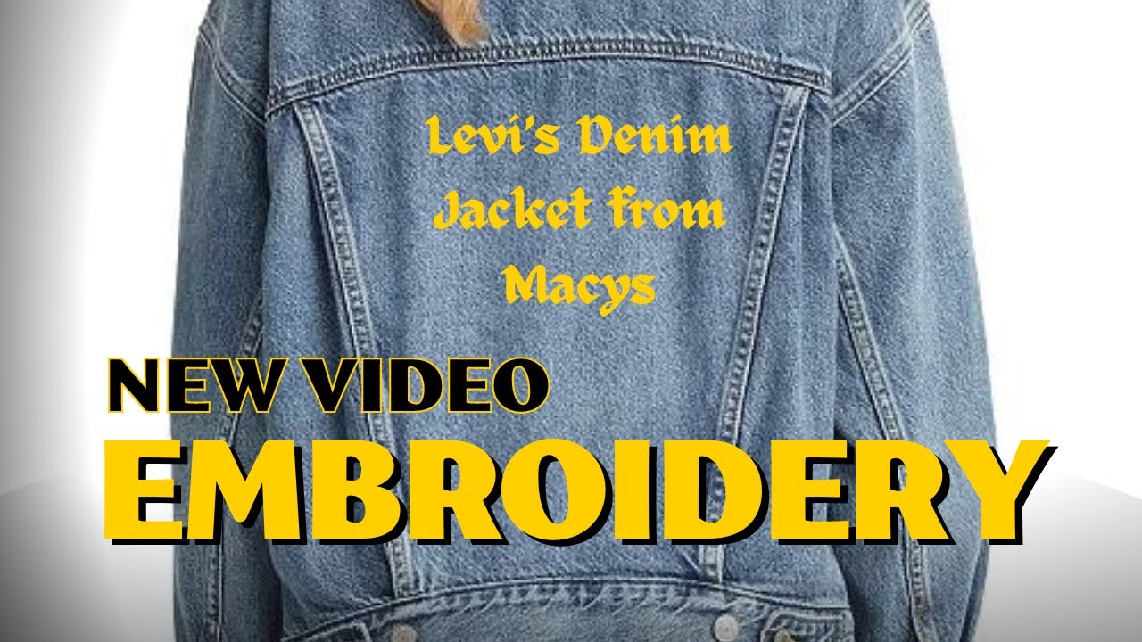Let’s Embroider a denim jacket - YouTube