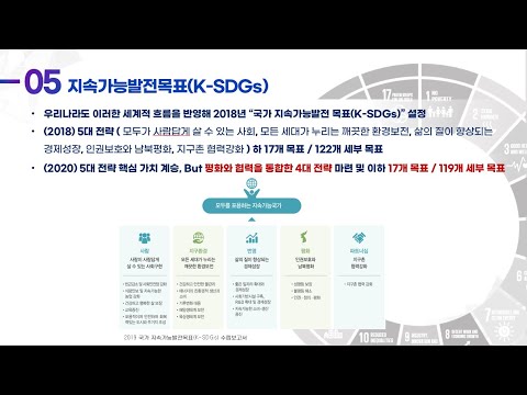 young leader를 위한 한국형 국가지속가능발전목표 K-SDGs - YouTube