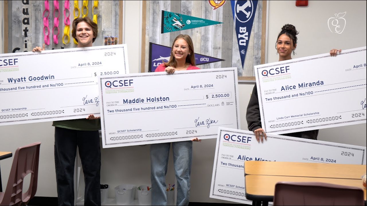 2024 QCSEF Student Scholarships | QCUSD - YouTube