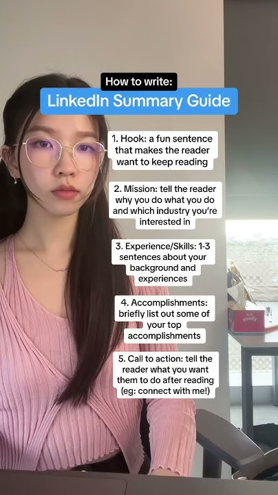 How to write a LinkedIn summary - YouTube