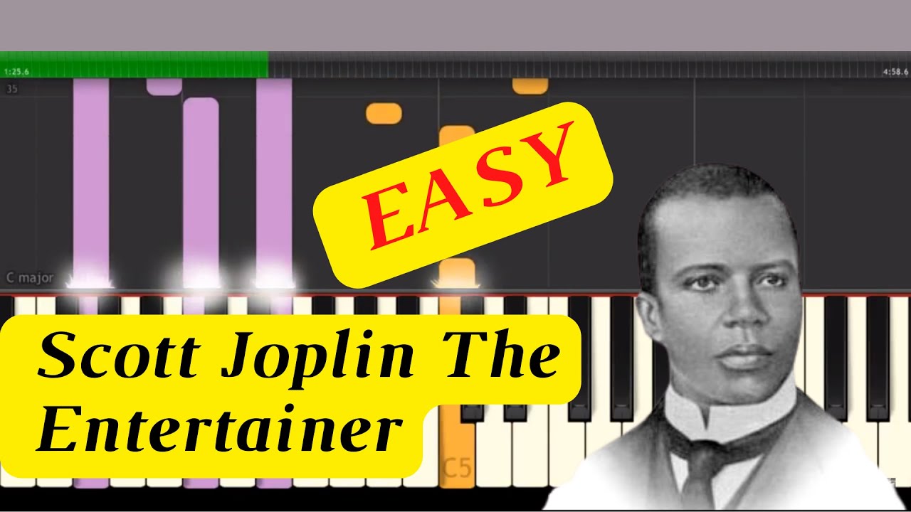 Scott Joplin The Entertainer ( EASY ) - YouTube
