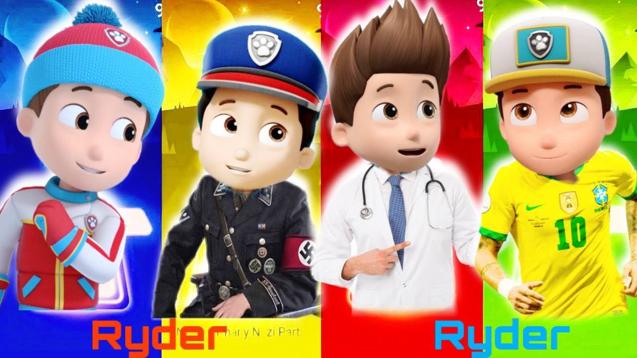 Team Ryder 🤭 Ryder 🆚 Ryder 🆚 Ryder 🆚 Ryder PAW Patrol 🎶 Tiles Hop EDM ...