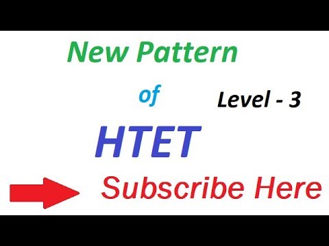 HTET EXAM PATTERN LEVEL 3 - YouTube
