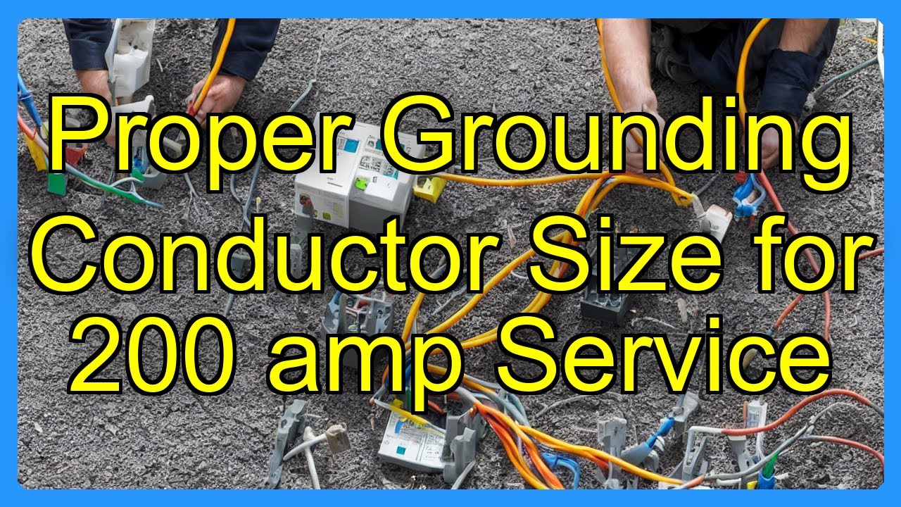 Proper Grounding Conductor Size for 200 amp Service - YouTube