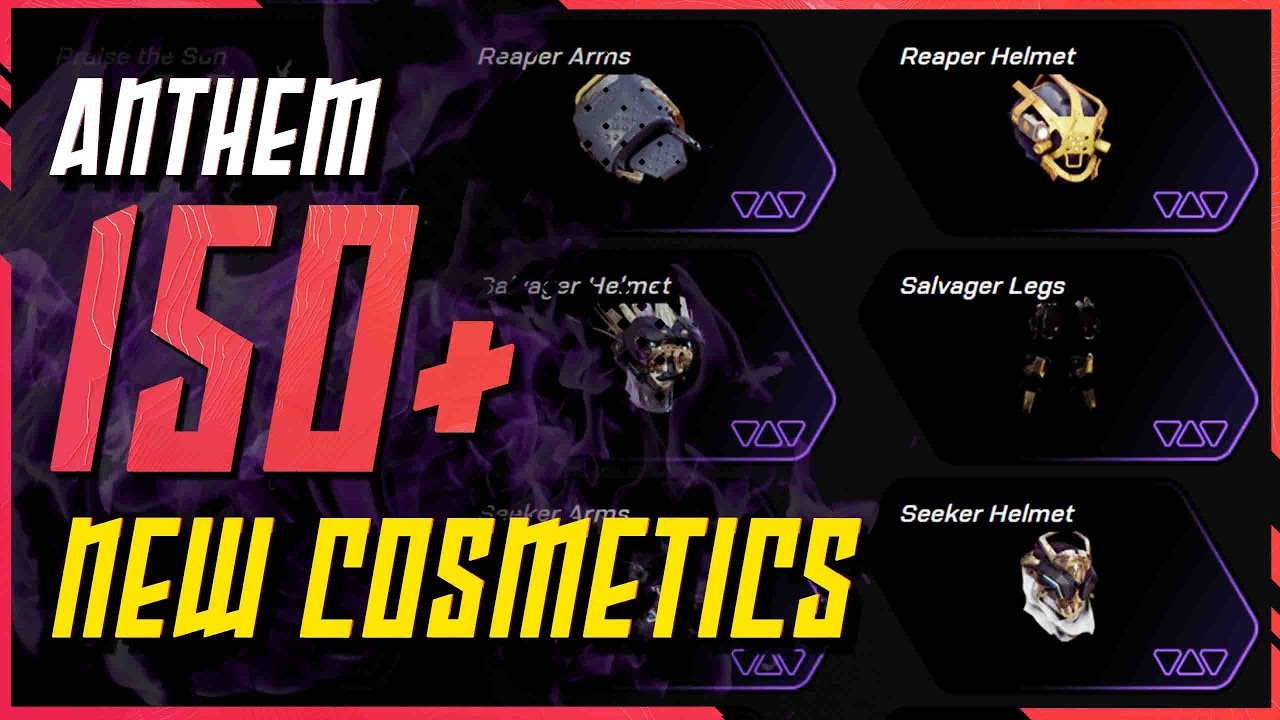 Anthem News \\ More Than 150 Cosmetic Items coming - New Armor Sets ...