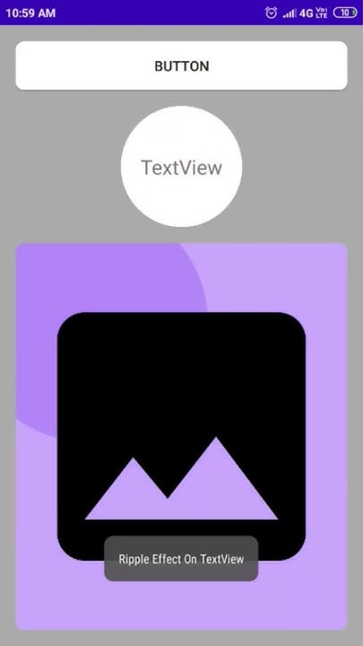 How to Implement Ripple Effect in Android Studio | RippleEffect | Android Coding - YouTube