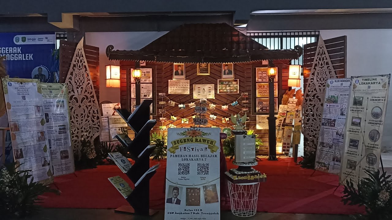 Dekorasi Stand Lokakarya 7 Panen Hasil Belajar - YouTube