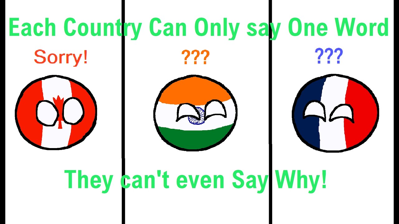 When Every Country Only Speaks One Word! | Countryballs Animation - YouTube