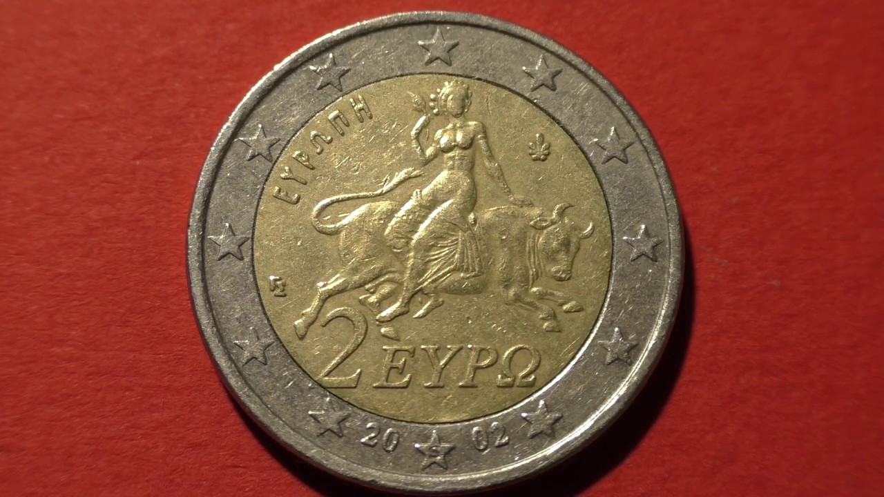 Coin. 2 Euro. Greece. 2002 - YouTube