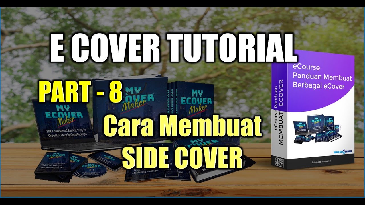 Ecover Tutorial Part 8 Cara Membuat Side Cover - YouTube