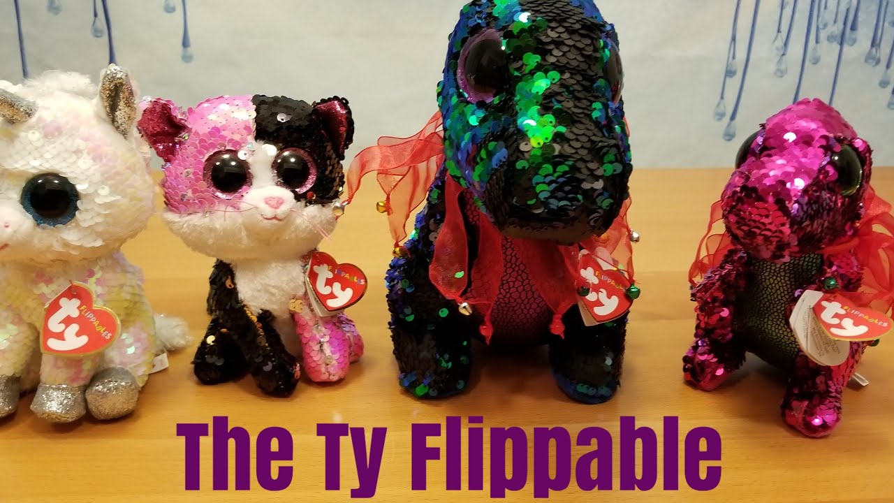 TY Flippables Sequin Beanie Boos! - YouTube