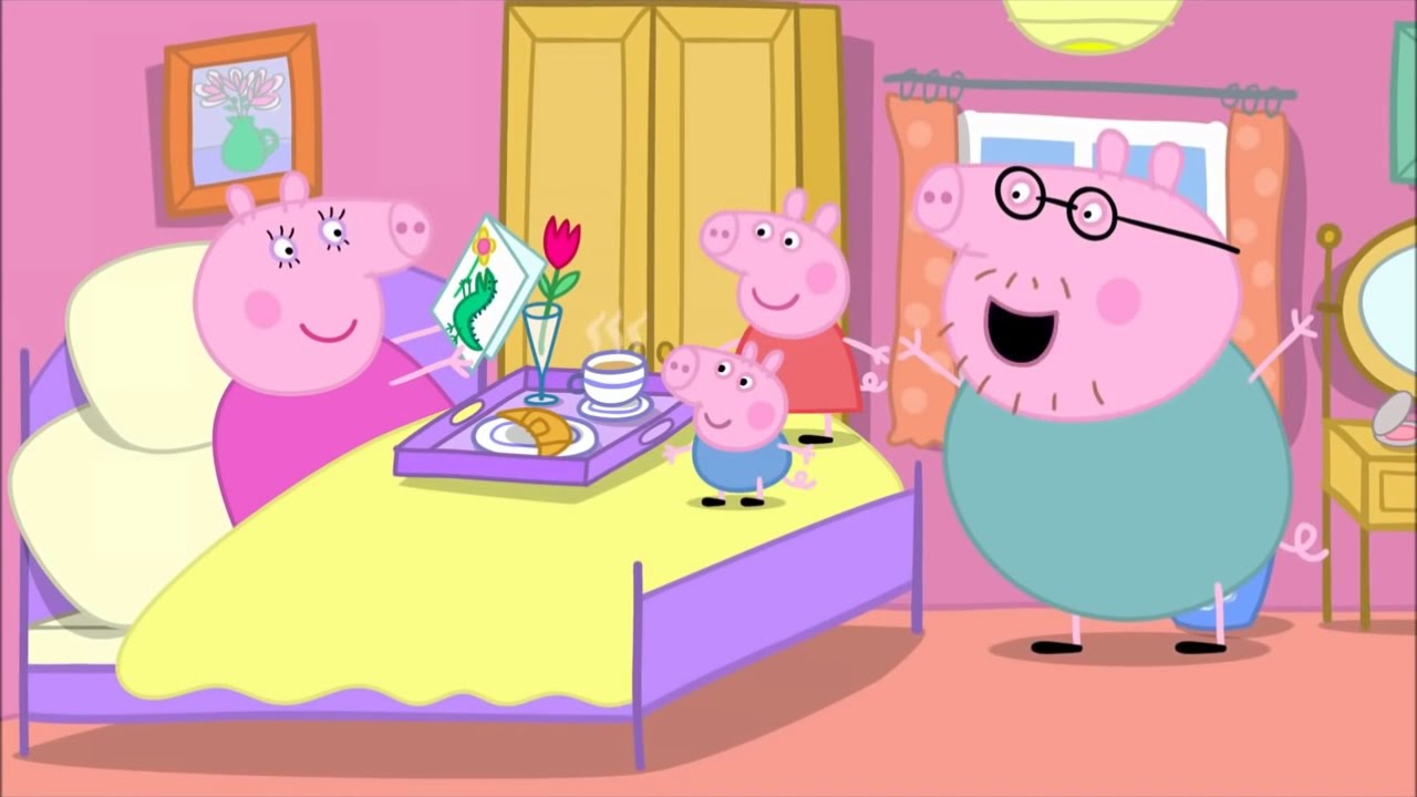 Peppa pig # aniversario da mamãe pig . - YouTube