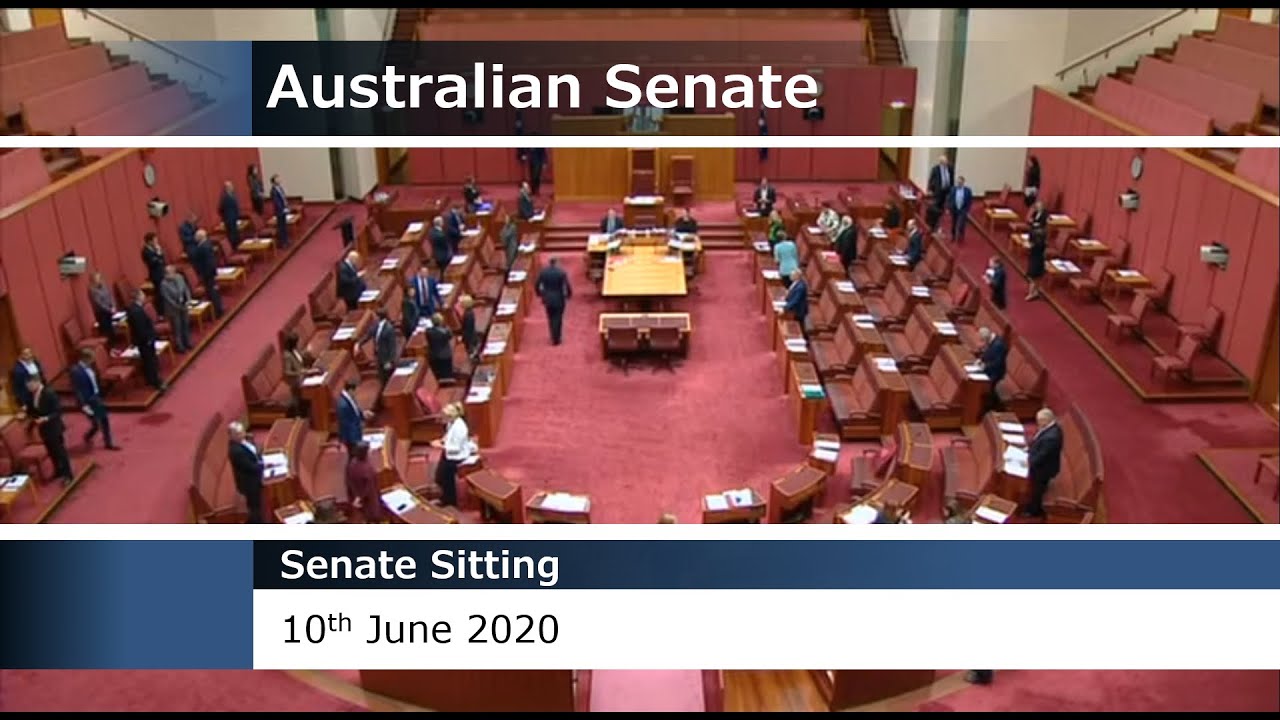 Senate Sitting - 10 June 2020 - YouTube