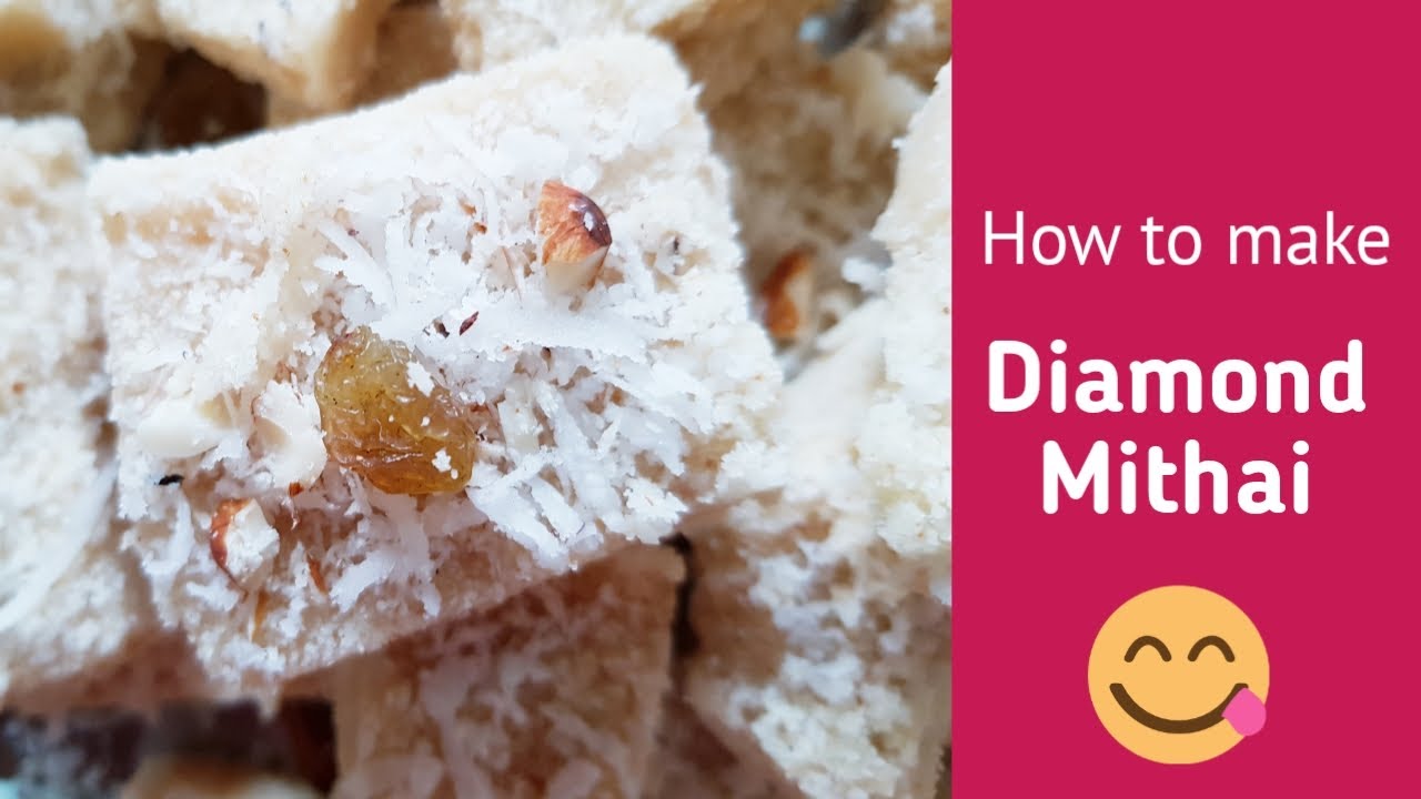 Diamond Mithai l How to make diamond Mithai Suji Mithai at home - YouTube