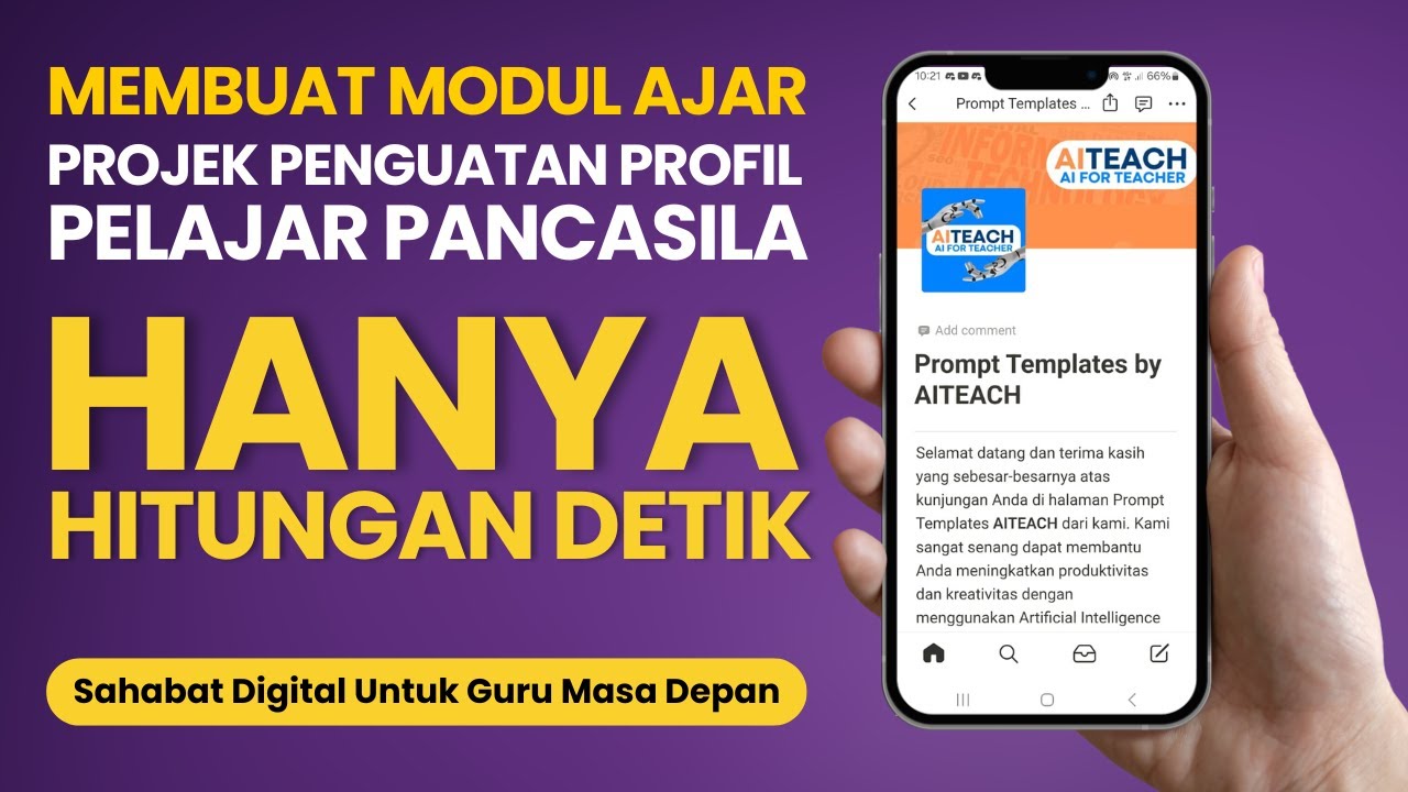 MEMBUAT MODUL AJAR PROJEK PENGUATAN PROFIL PELAJAR PANCASILA (P5) DALAM ...